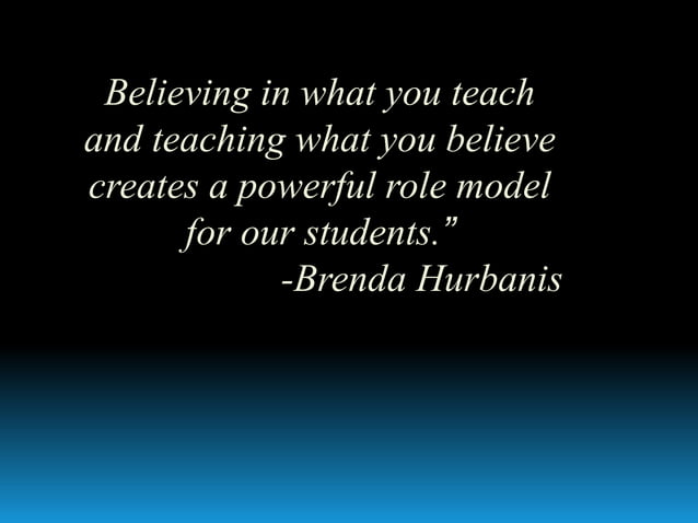 Teacher as a role model | PPTX