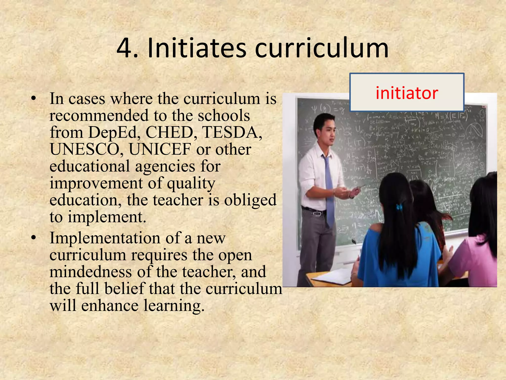 Teacher as curricularist | PPTX
