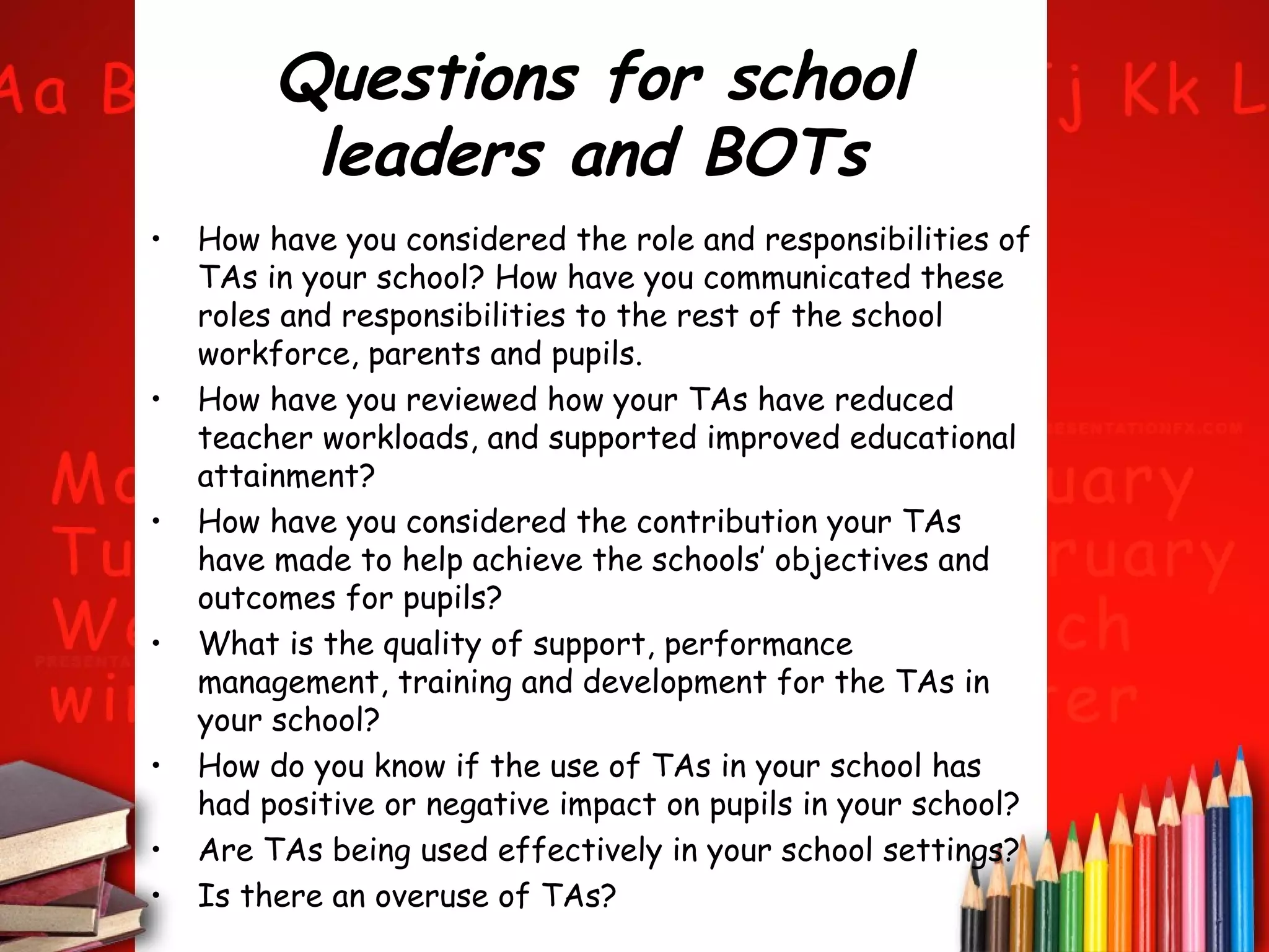 Teacher assistants term 4 presentation | PPT