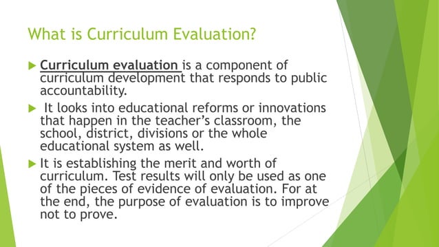 Teacher as the curriculum evaluator | PPTX