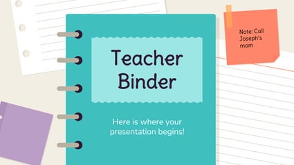 Teacher Binder by Slidesgo.pptx
