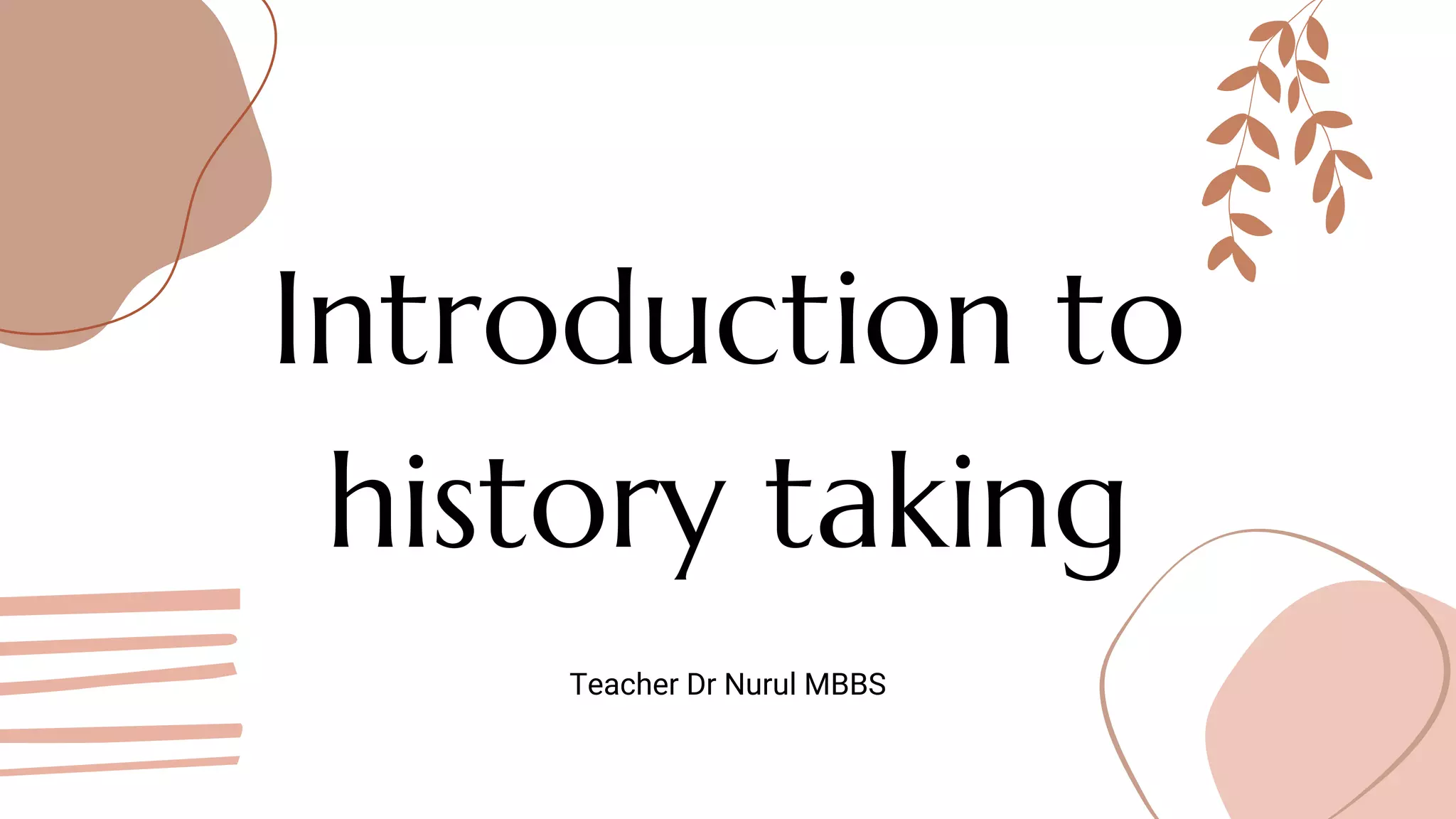 basic history taking | PDF