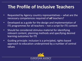 Teacher Education for Inclusion project | PPSX