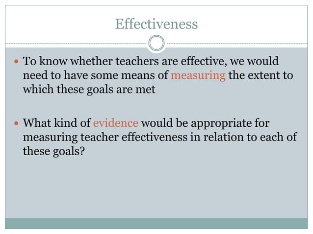 Teacher efficiency, effectiveness and efficacy | PPTX | Education