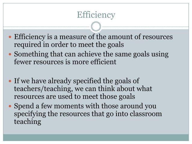 Teacher efficiency, effectiveness and efficacy | PPTX | Education