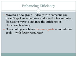 Teacher efficiency, effectiveness and efficacy | PPTX