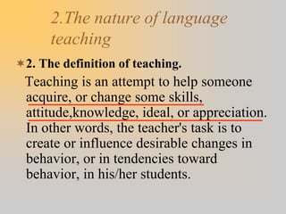 ENGLISH TEACHING METHODOLOGY (EFL) | PPTX