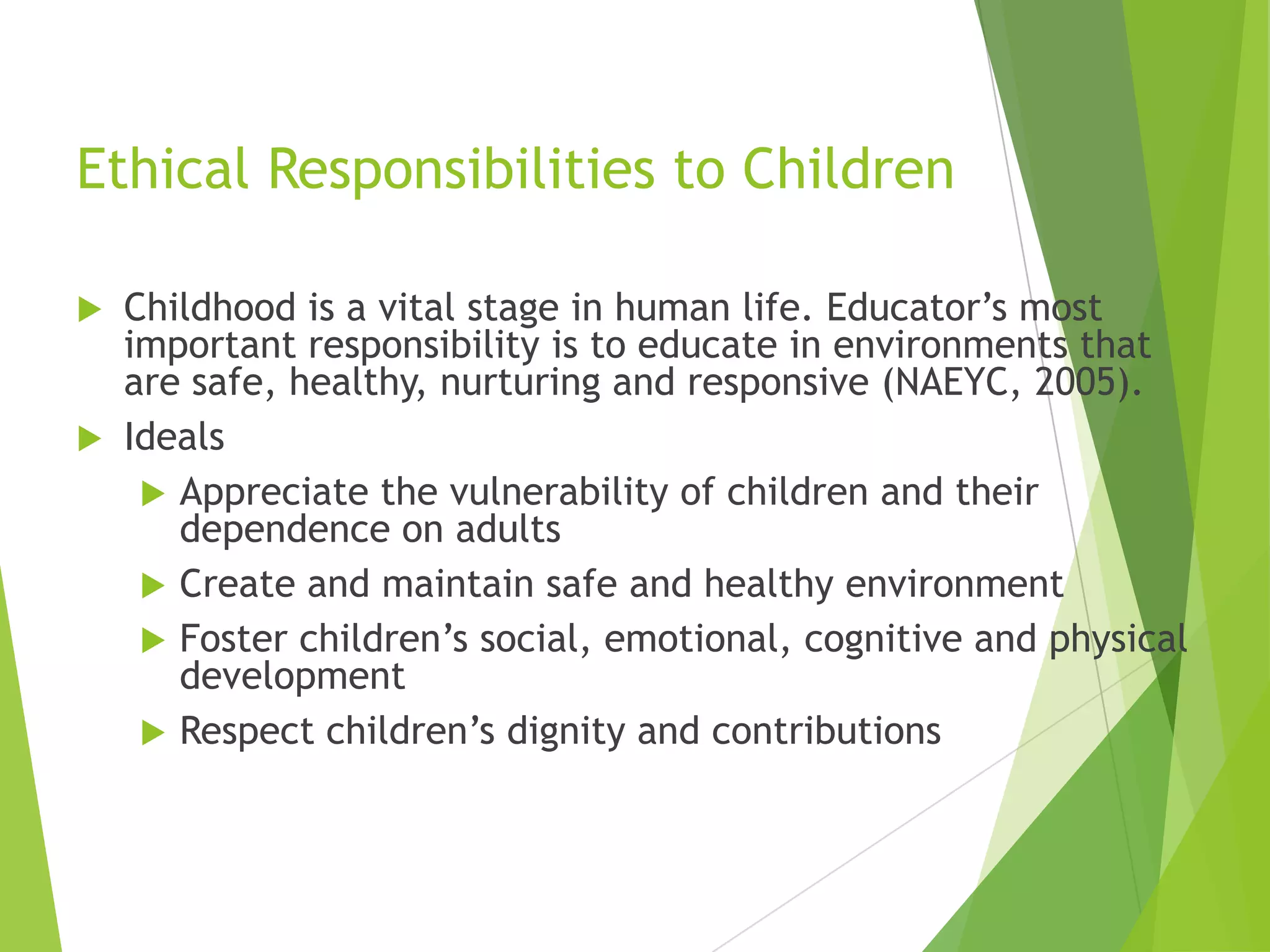 Teacher ethics and responsibilities draft | PPTX | Professional School ...