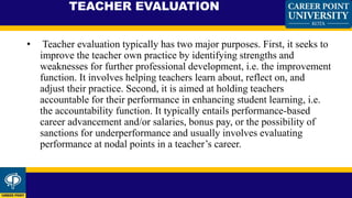 Teacher evaluation | PPTX