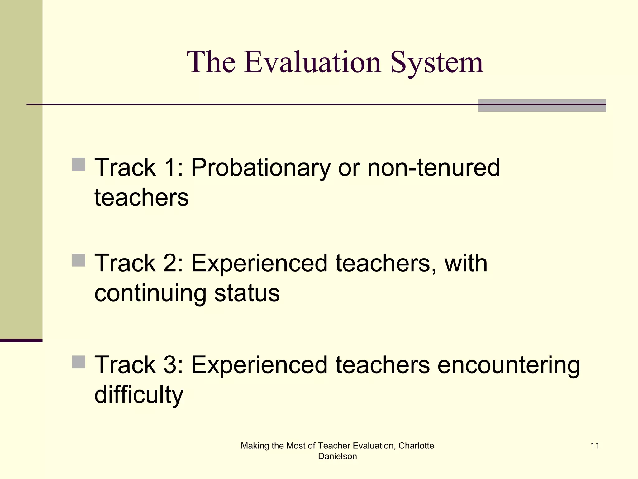 Teacher evaluation short introduction | PPT | Professional School ...