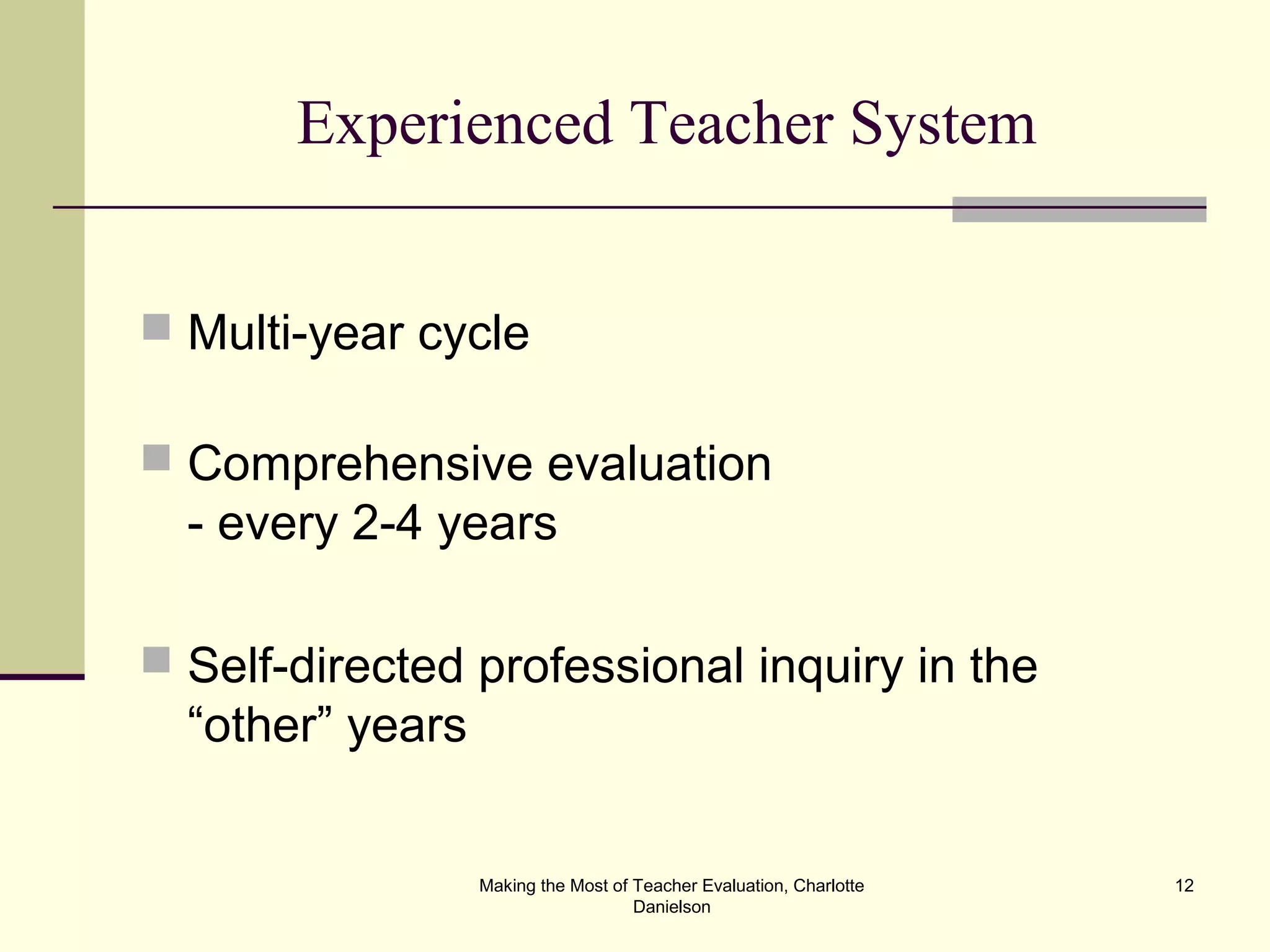 Teacher evaluation short introduction | PPT | Professional School ...