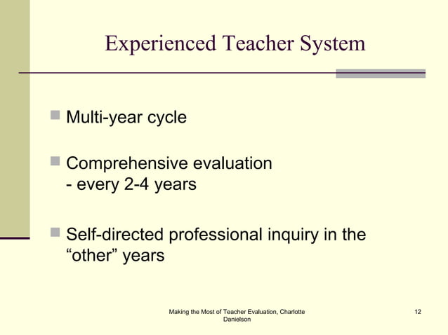 Teacher evaluation short introduction | PPT