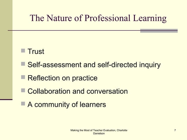 Teacher evaluation short introduction | PPT | Professional School ...