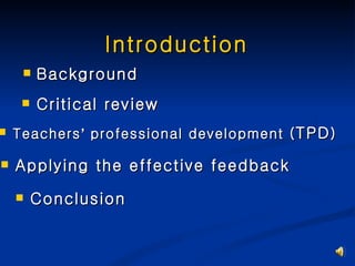 Teacher evaluation for_tpd_(jiyun_kang) | PPT