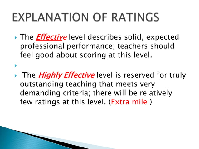 Teacher Evaluation Rubrics | PPT