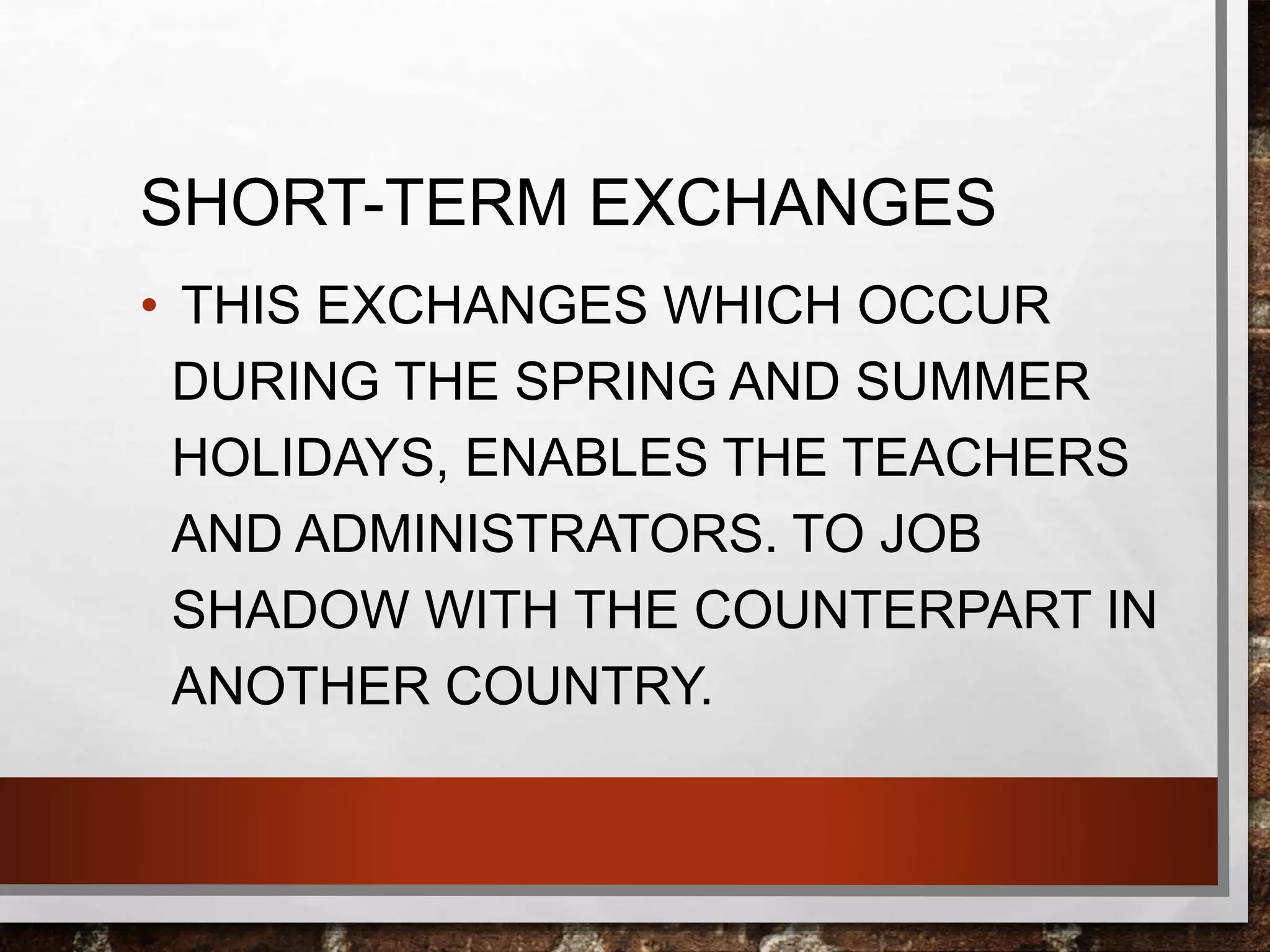 _B.T.P-Teacher-Exchange-Programs | PPTX | Professional School | Postgraduate Education