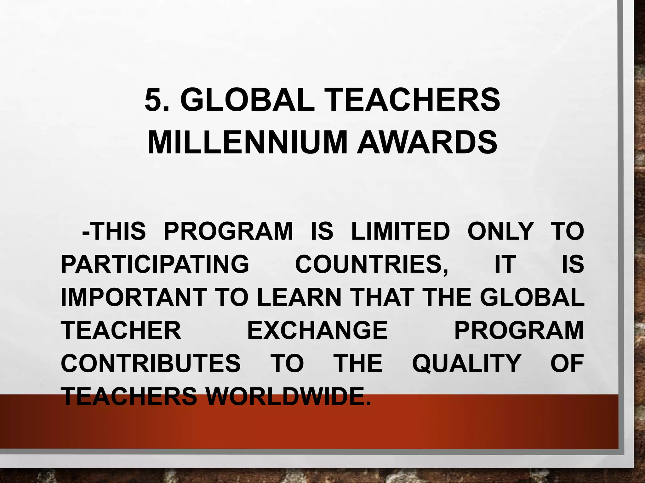 _B.T.P-Teacher-Exchange-Programs | PPTX | Professional School | Postgraduate Education