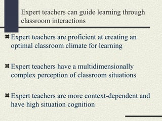 Teacher expertise | PPT