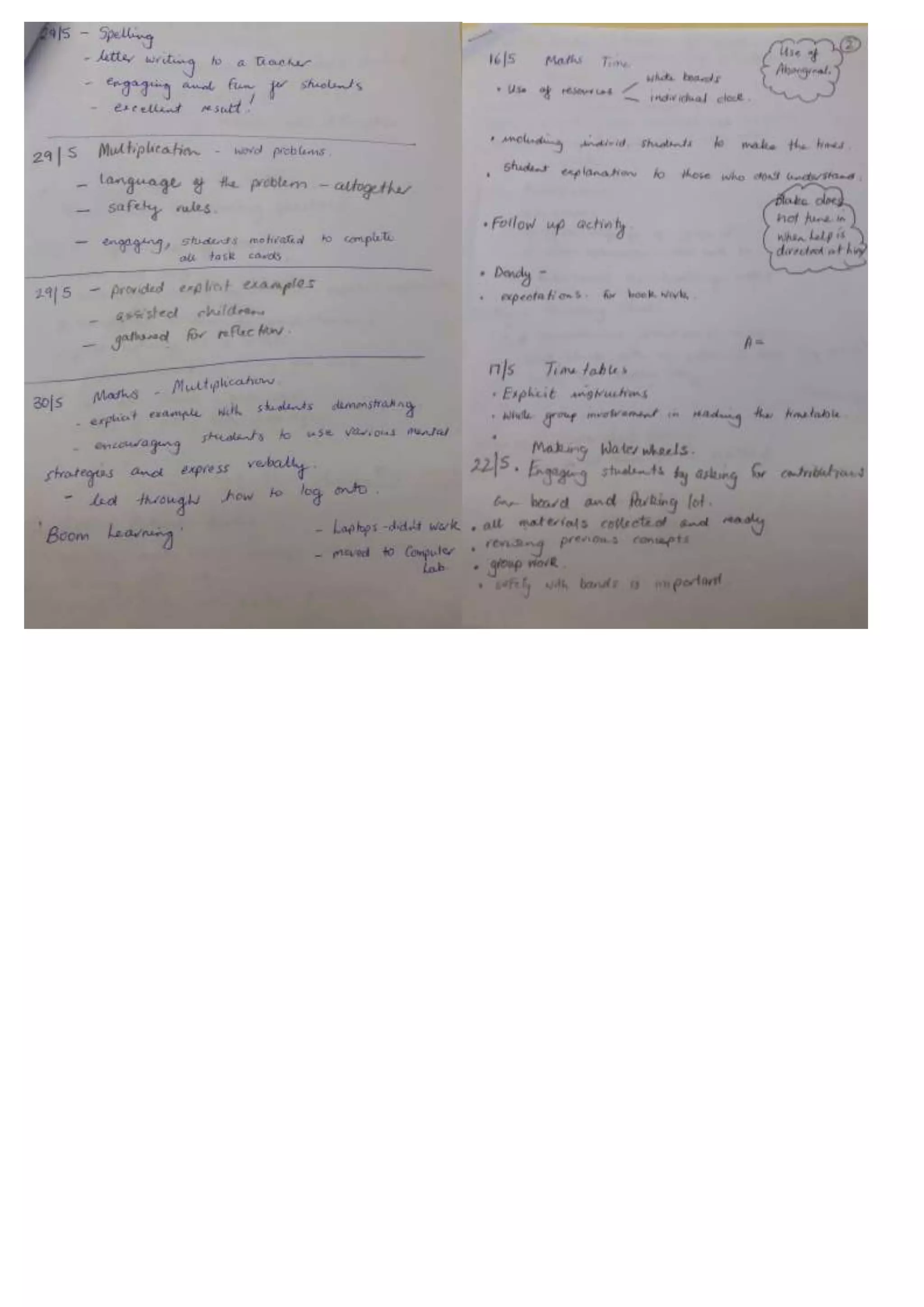 Teacher feedback photos | DOCX