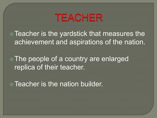 Teacher's function, operation and activities in teaching | PPTX