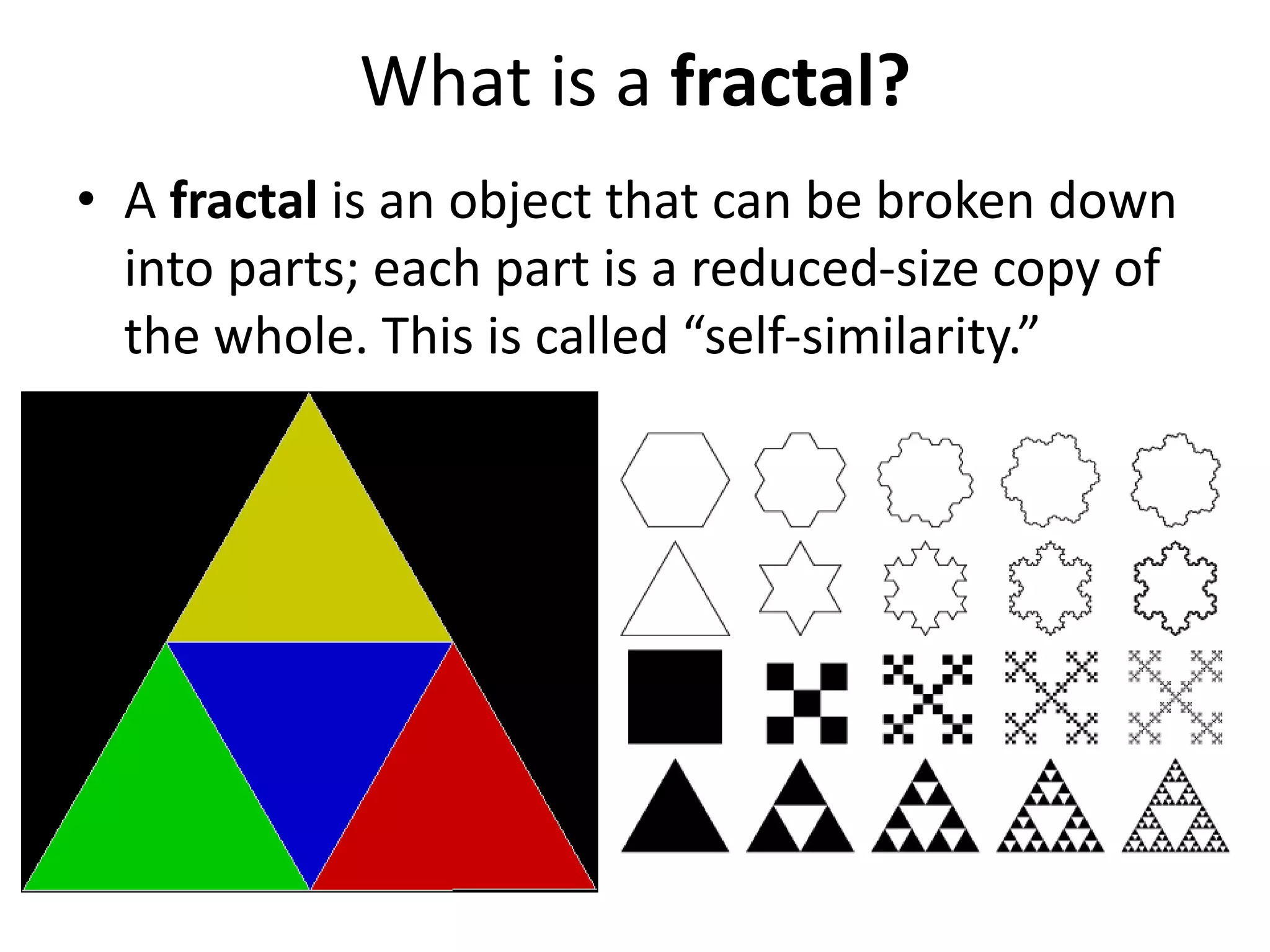 Teacher guide animation fractals | PPT