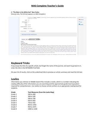 Teacher guide mas_complete | PDF