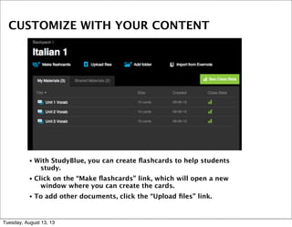 StudyBlue Teacher Guide | PDF