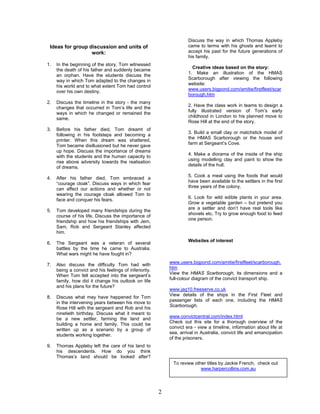 Teacher guide - Tom Appleby Convict Boy | PDF