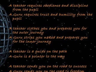 Teacher & guru | PPT