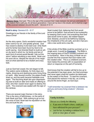 Teacher handout noah | PDF