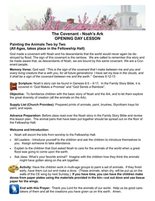 Teacher handout noah | PDF