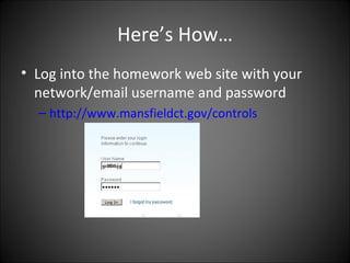 Teacher Homework Page | PPT