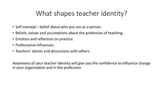 Teacher Identity | PPTX