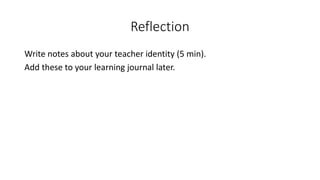 Teacher Identity | PPTX