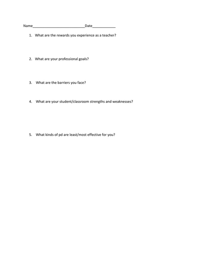 Teacher interview guide | DOCX | Educational Assessment | Education