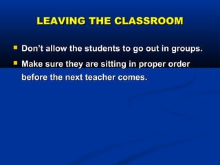 Teacher in the class ( What should a teacher do before and while in the ...