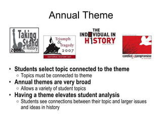 2011 Generic Teacher Introduction to NHD | PPT