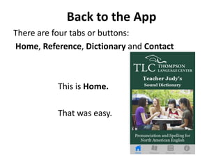 Teacher Judy's Sound Dictionary app | PPTX