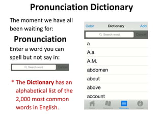 Teacher Judy's Sound Dictionary app | PPTX