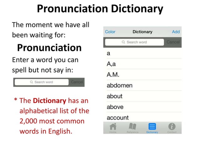 Teacher Judy's Sound Dictionary app | PPTX