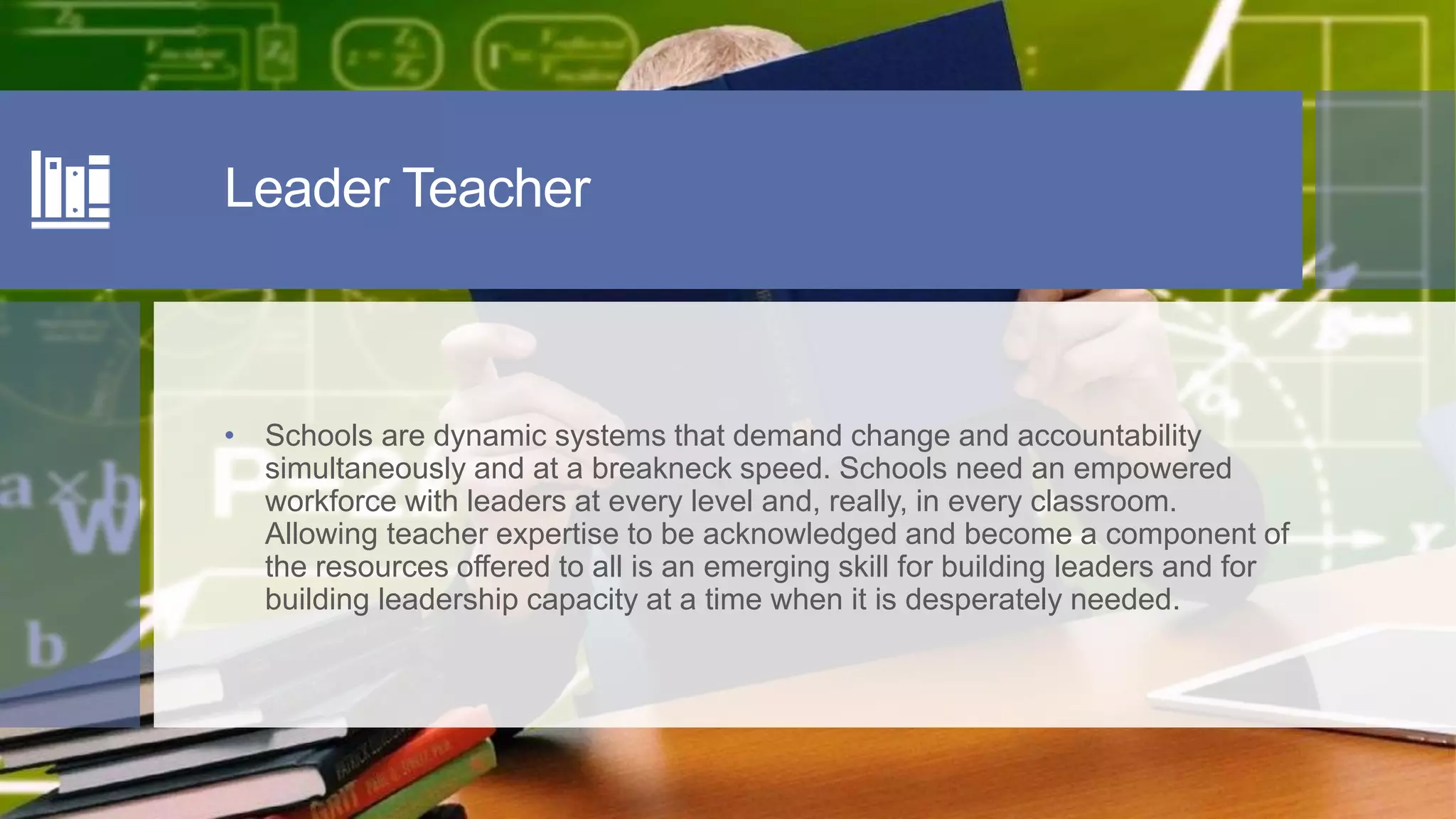 Teacher Leadership and Qualities | PPTX | Professional School ...
