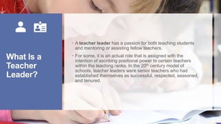 Teacher Leadership and Qualities | PPTX