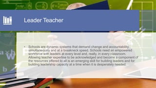 Teacher Leadership and Qualities | PPTX
