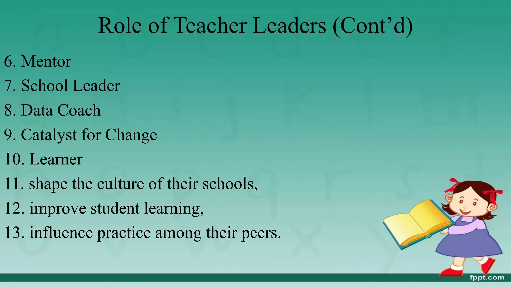 Teacher leadership ppt | PPTX
