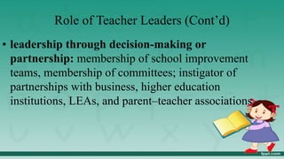 Teacher leadership ppt | PPTX