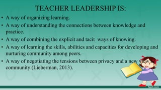 Teacher leadership ppt | PPTX