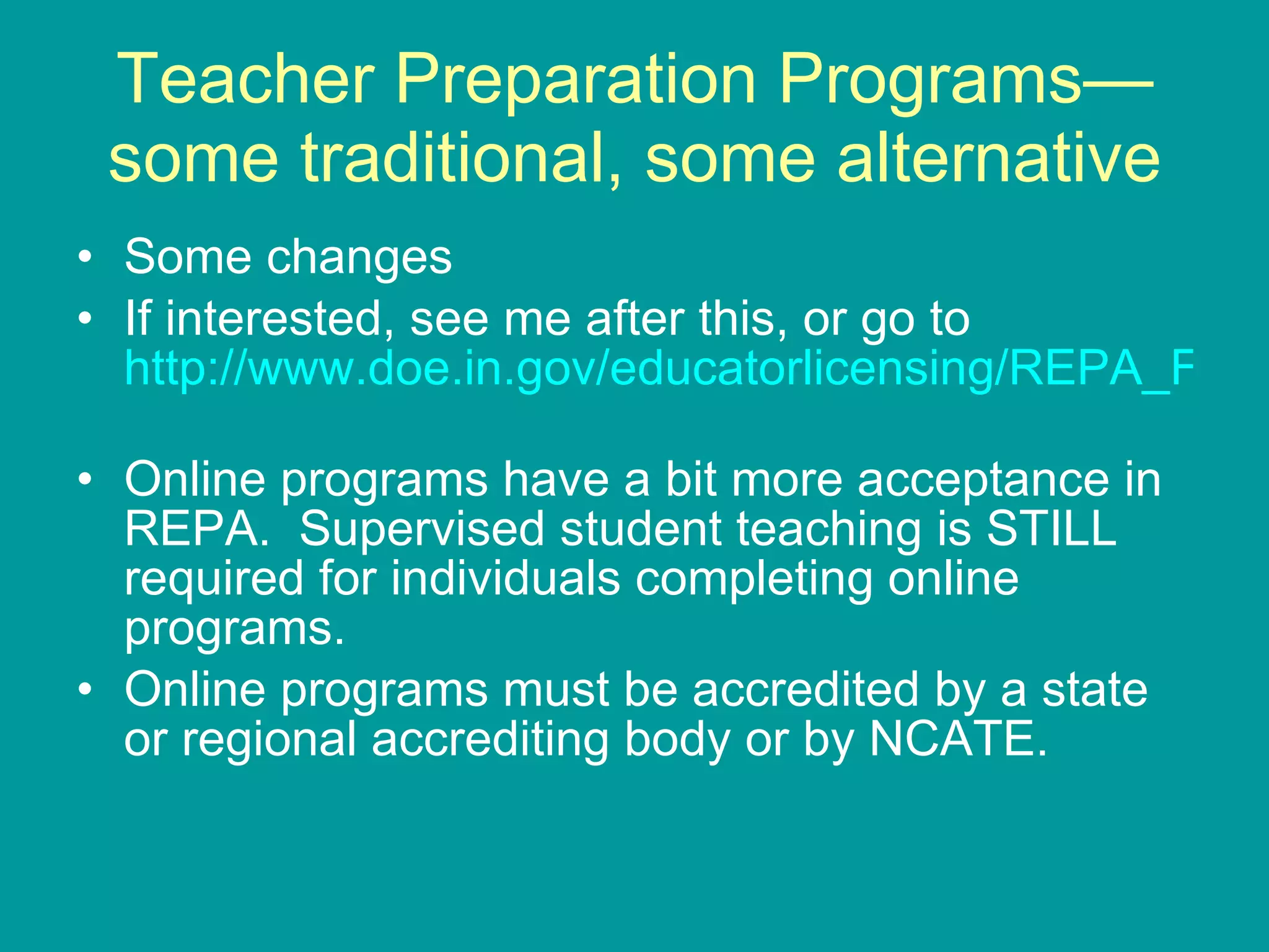 Teacher licensing | PPT