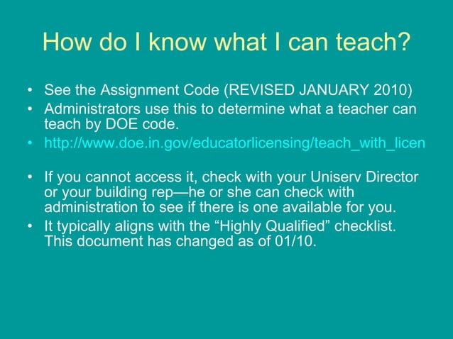 UPDATED: Teacher Licensing | PPT
