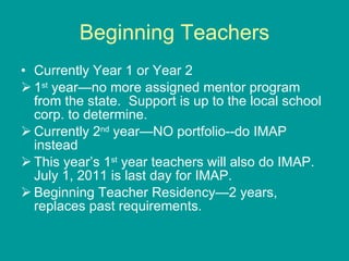 UPDATED: Teacher Licensing | PPT