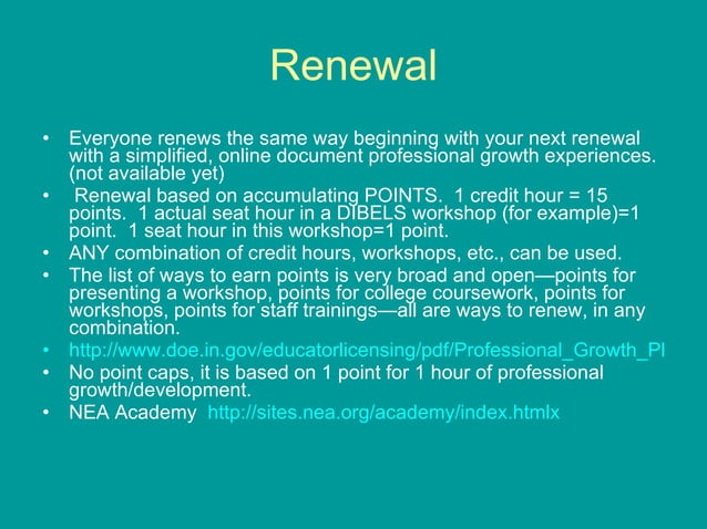 UPDATED: Teacher Licensing | PPT